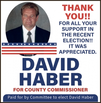 Vote for David Haber, David Haber for County Commissioner